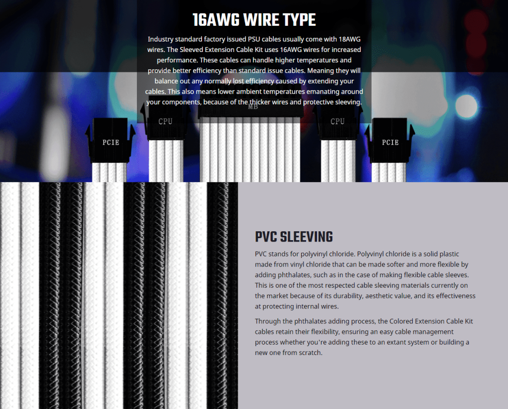 Buy Cooler Master RED & BLACK Colored Premium PSU Extension Cable Kit ...