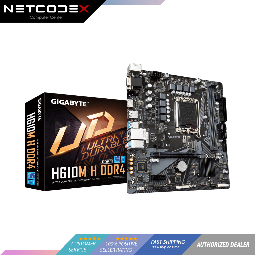 Buy Gigabyte H610M H DDR4 LGA1700 12th Gen Alder Lake Intel Micro ATX ...