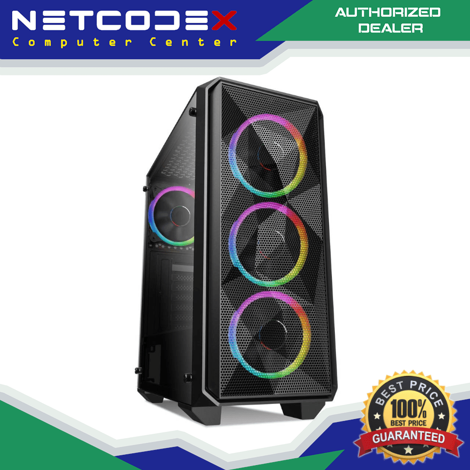 Netcodex.ph: Trendsonic Megatron ME19-A Mesh Tempered Glass Side Black ...