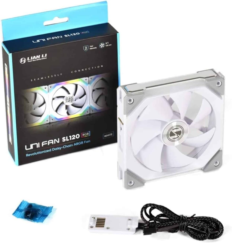 Netcodex.ph: Lian Li Uni Fan SL120 A-RGB White PC Case Fan UF-SL120-1W ...