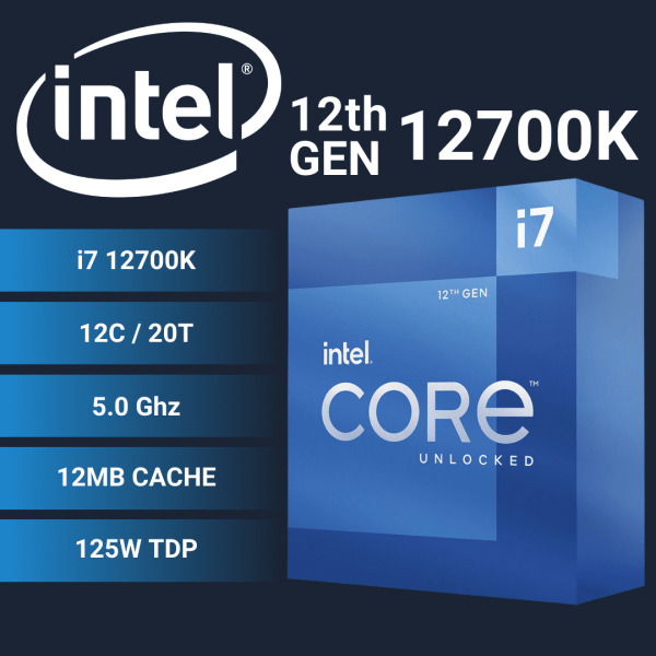 Netcodex.ph: Intel Core i7-12700K Desktop Processor 12 (8P+4E) Cores up to 5.0 GHz Unlocked ...