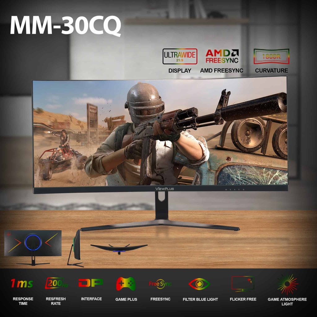 Buy ViewPlus MM-30CQ 30" VA 200hz 21:9 1ms Curved Ultrawide Gaming ...