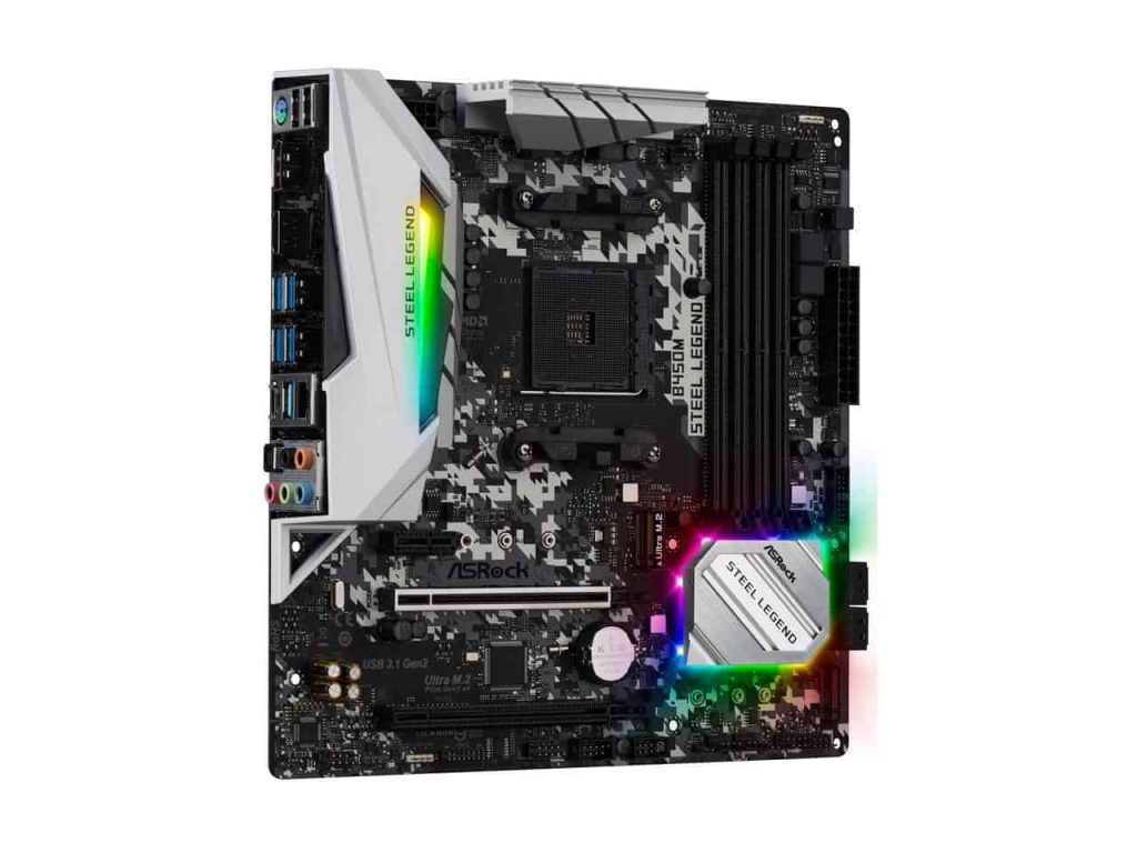 ASRock B450M Steel Legend AM4 AMD Promontory B450 5000 Series Ready ...