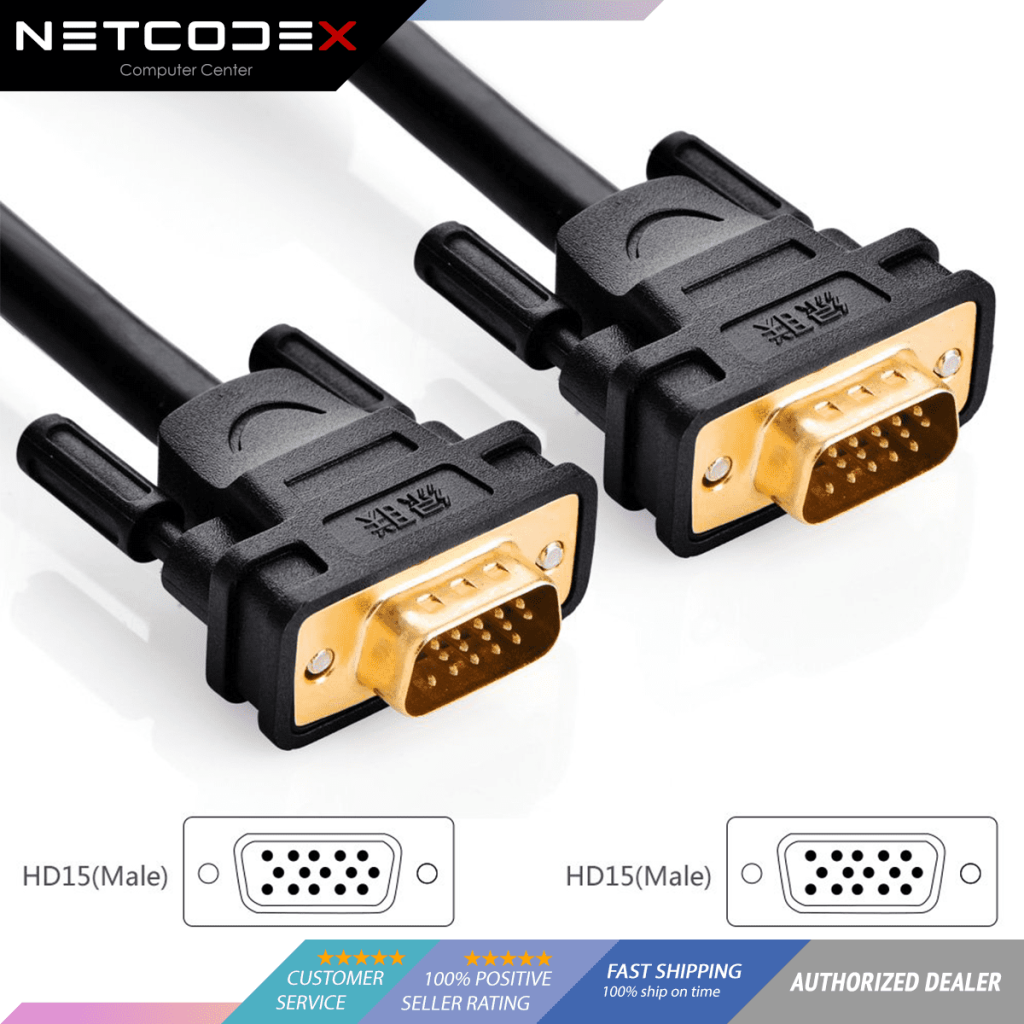 Netcodex.ph: UGREEN VGA Male to Male Cable 1.5M VGA101 11630