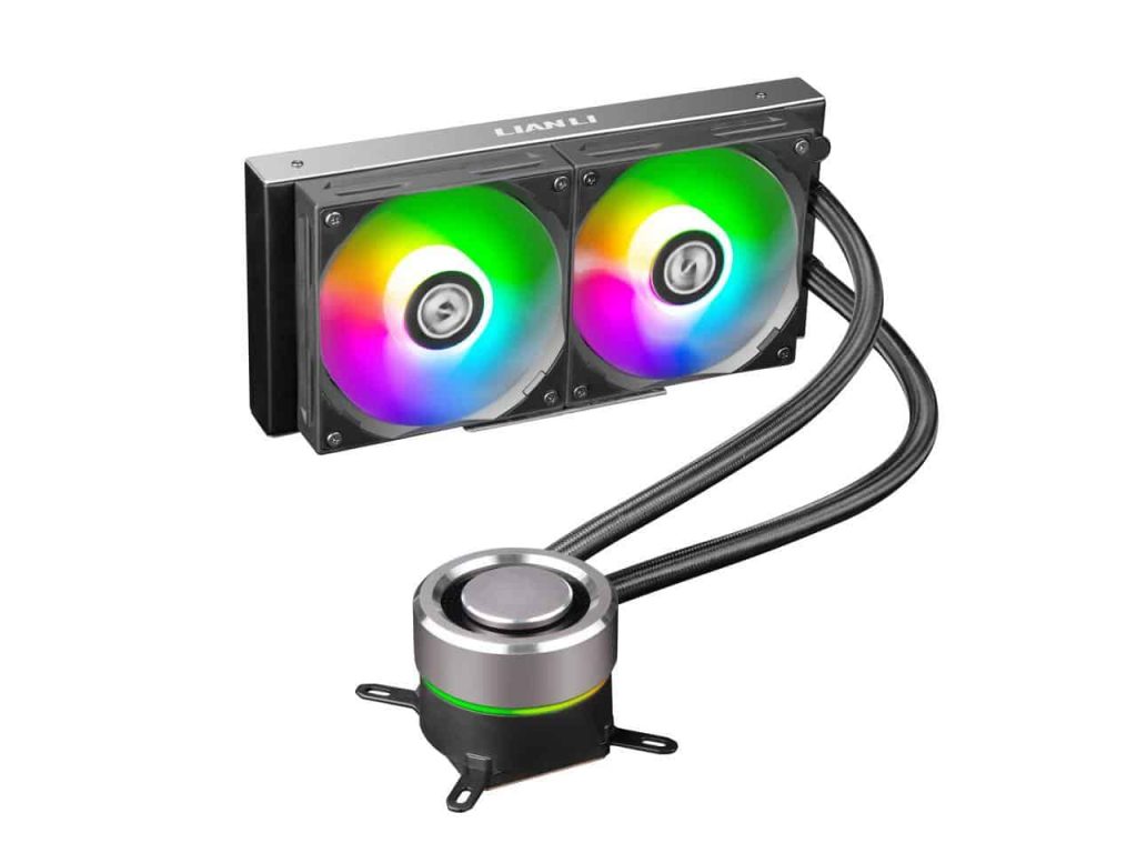 LIAN LI GALAHAD AIO 240 RGB BLACK, Dual 120mm Addressable RGB Fans AIO ...