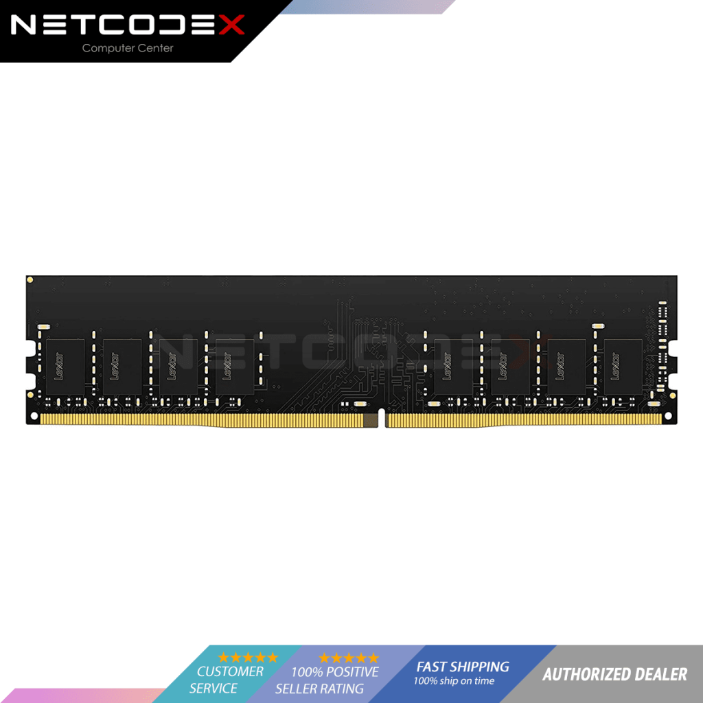 Lexar Desktop RAM DDR4 8GB 2666mhz CL 19 Single Stick – LD4AU008G-B2666GSST