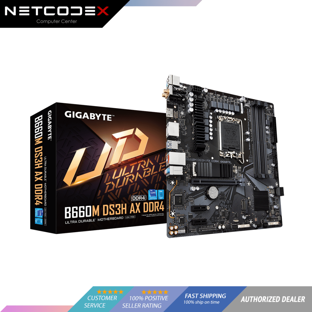 GIGABYTE B660M DS3H AX DDR4 B660 Intel LGA 1700 M-ATX Motherboard with ...