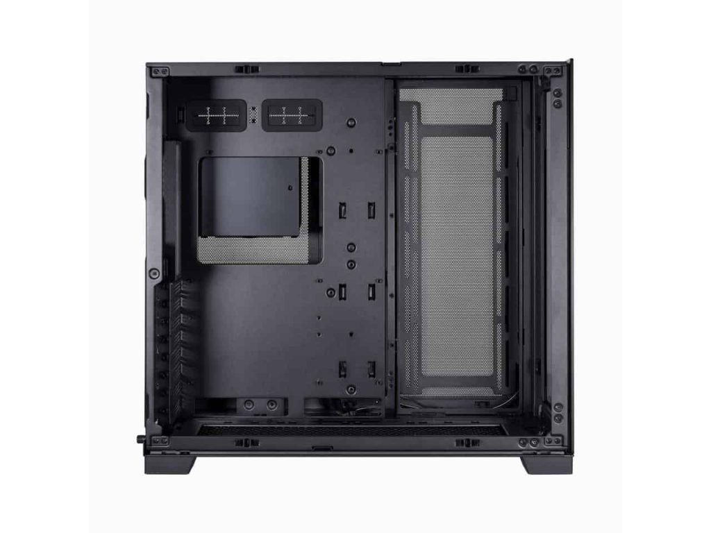 LIAN LI PC-O11 Dynamic EVO Black Tempered Glass on the Front and Left ...