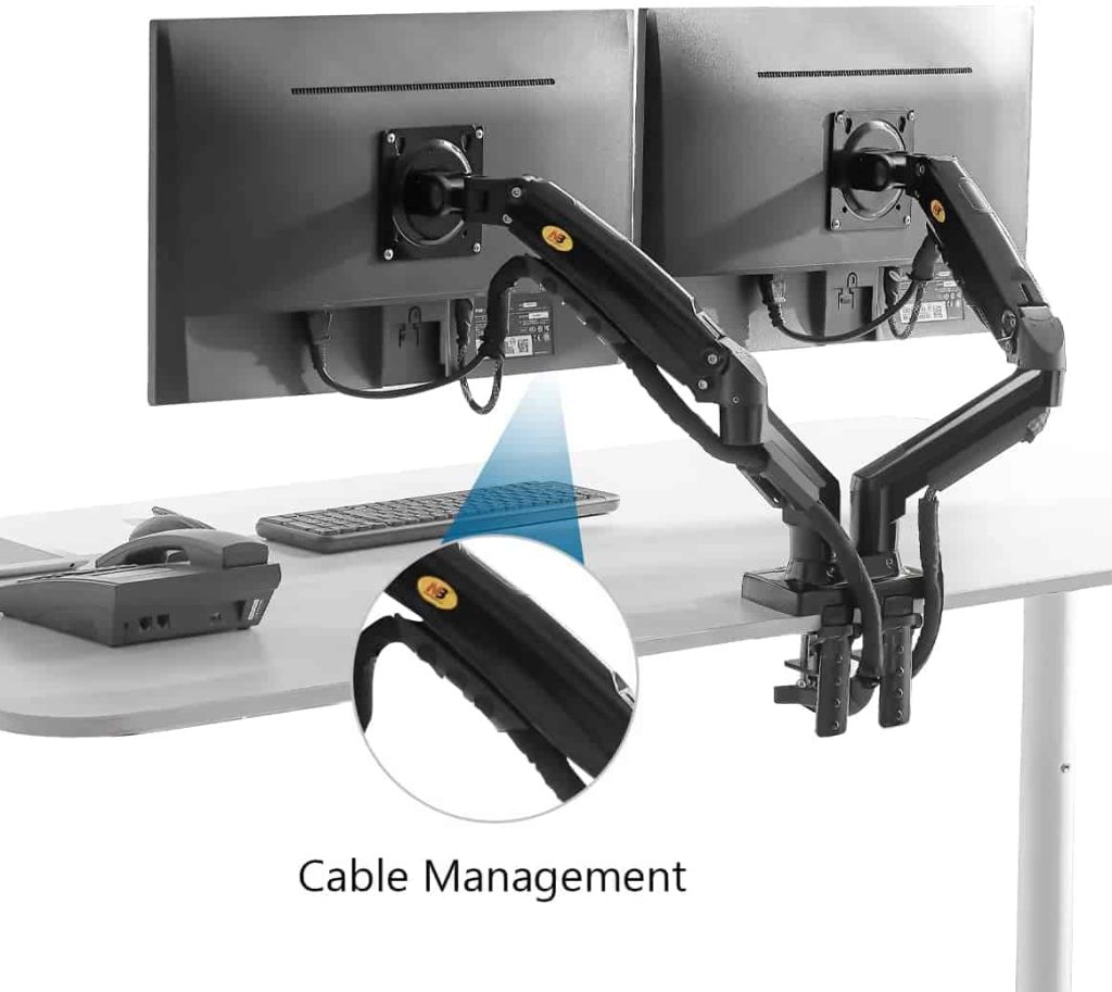 **ORIGINAL** NB North Bayou F160 Dual Monitor Desk Mount Stand Full ...