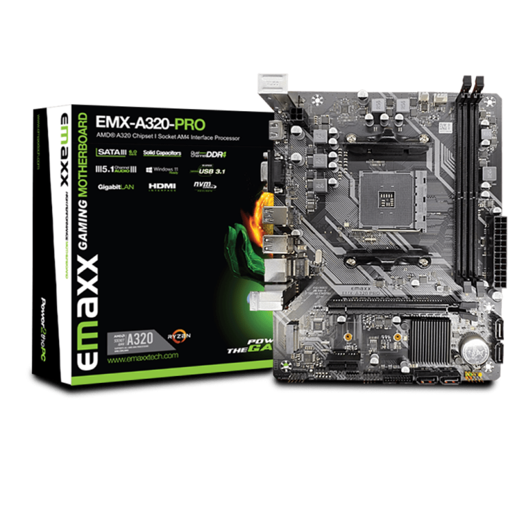 Netcodex.ph: Emaxx A320M AM4 AMD Motherboard SATA 3, M.2 VGA HDMI - EMX ...
