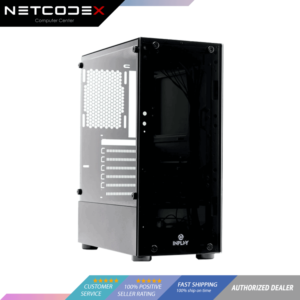 Netcodex.ph: Inplay Meteor 01 Atx Case | Tempered Glass Front Black
