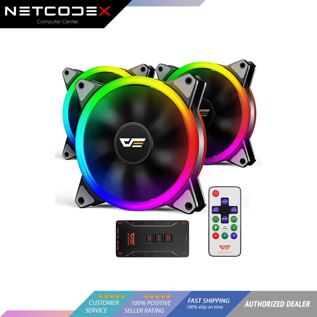 Netcodex.ph: Darkflash DR12 Pro 3-in1 a-RGB Cooling fan (3pcs)