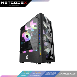Netcodex.ph: Inplay Meteor 03 Black ATX Tempered Glass Case