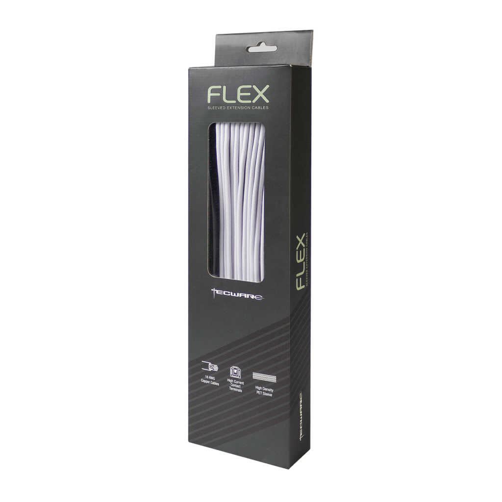 Netcodex.ph: Tecware Flex Sleeved Extension Cable - White