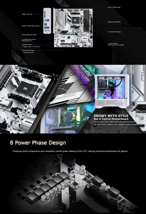 Netcodex.ph: ASRock B550M Pro SE AM4 DDR4 SATA 6Gb/s 1 PCIe 4.0 x16 ...
