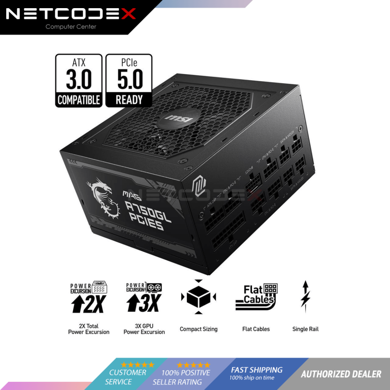 Netcodex.ph: MSI - MAG A750GL PCIE 5.0, 80 GOLD Fully Modular Gaming ...