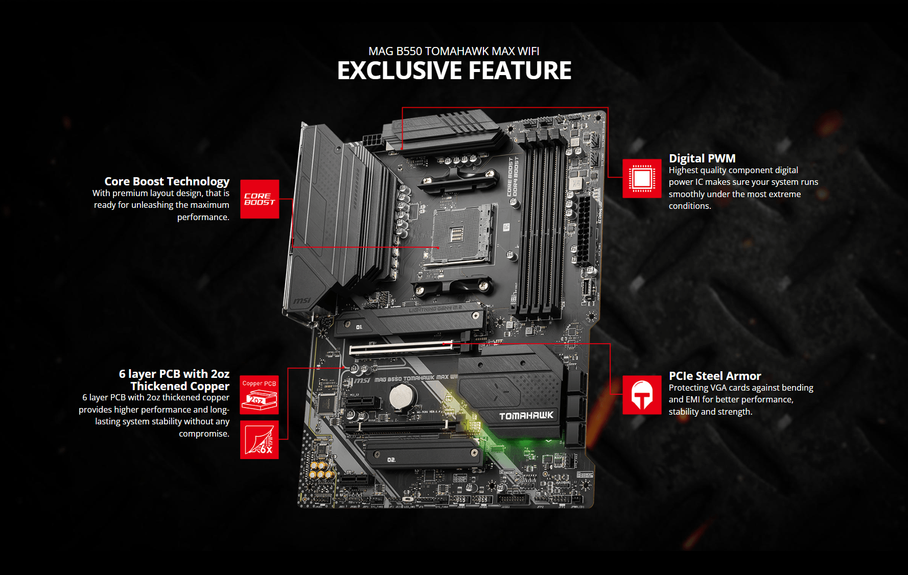 Netcodex.ph: MSI MAG B550 Tomahawk MAX WiFi DDR4 AM4 Premium ATX ...