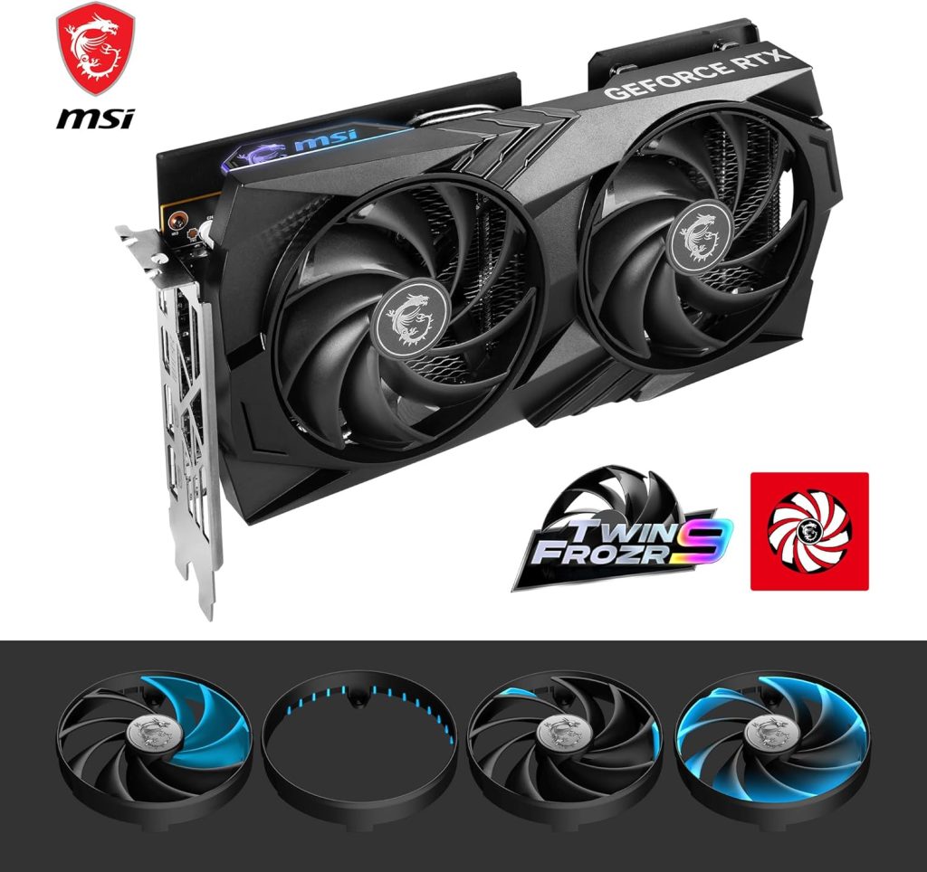 MSI GeForce RTX 4060 Gaming X 8G Graphics Card - NVIDIA RTX 4060, 8 GB ...