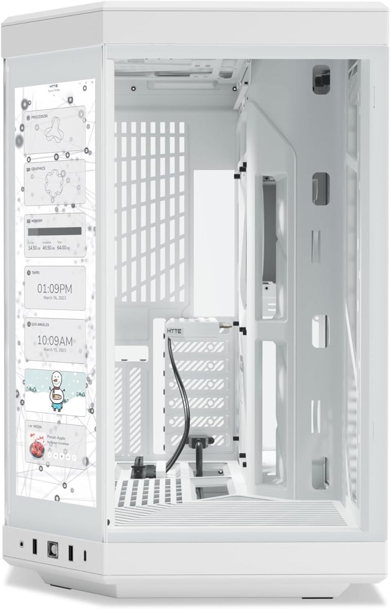 HYTE Y70 Touch Mid-Tower Case with 4K LCD Touchscreen CS-HYTE-Y70-WW-L ...