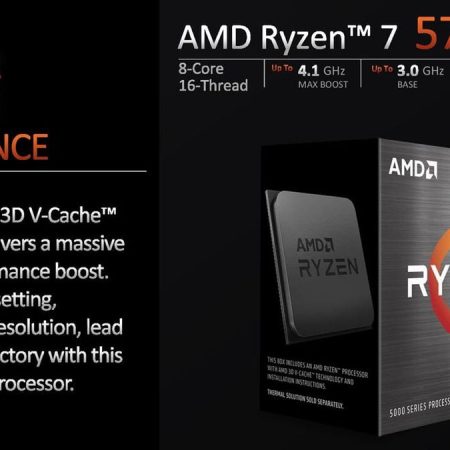 AMD Ryzen 7 5700X3D 8-Core, 16-Thread Gaming Desktop Processor - 100 ...