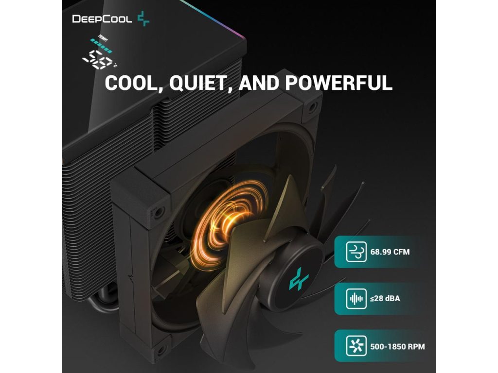 Netcodex.ph: DeepCool AK500 DIGITAL Air Cooler, Single Wide Tower, Real ...