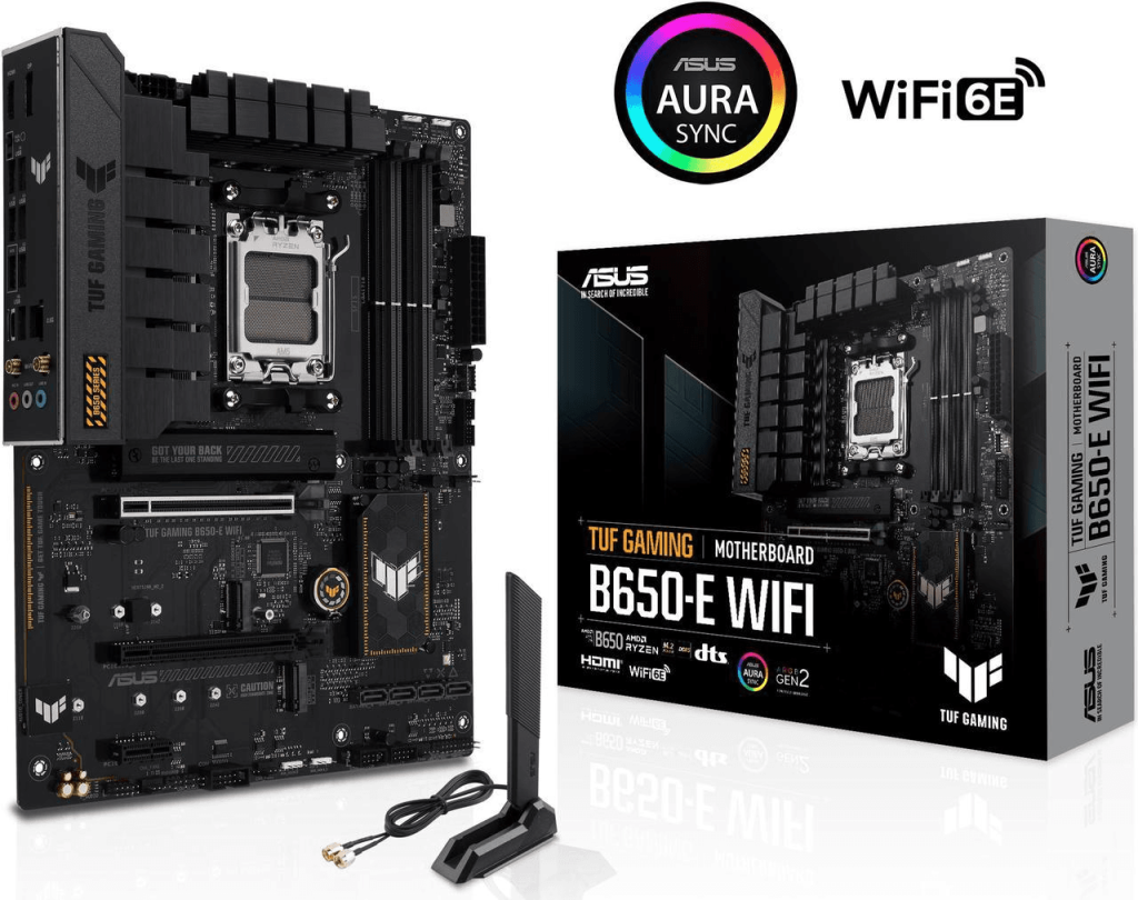 ASUS TUF GAMING B650-E WIFI AMD B650 AMD Ryzen AM5 ATX motherboard ...