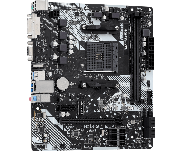 Netcodex.ph: Asrock B450M-HDV R4.0 B450 AMD AM4 mATX HDMI DVI-D VGA m.2 ...