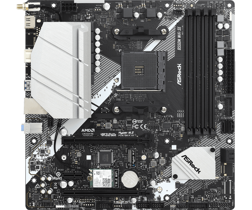 Netcodex.ph: ASROCK B550M WIFI SE AM4 AMD 1Gb LAN M.2 Motherboard