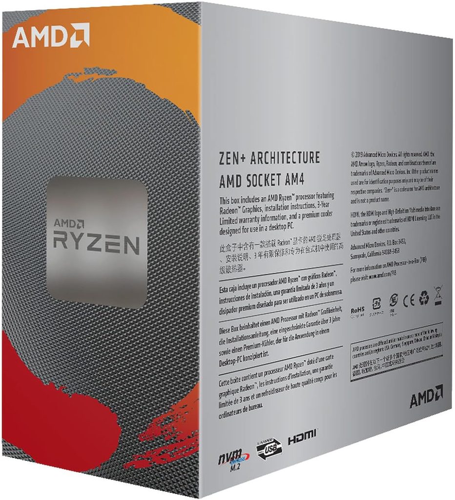 AMD Ryzen 3 3200G 4-Core Unlocked Desktop Processor with Radeon ...