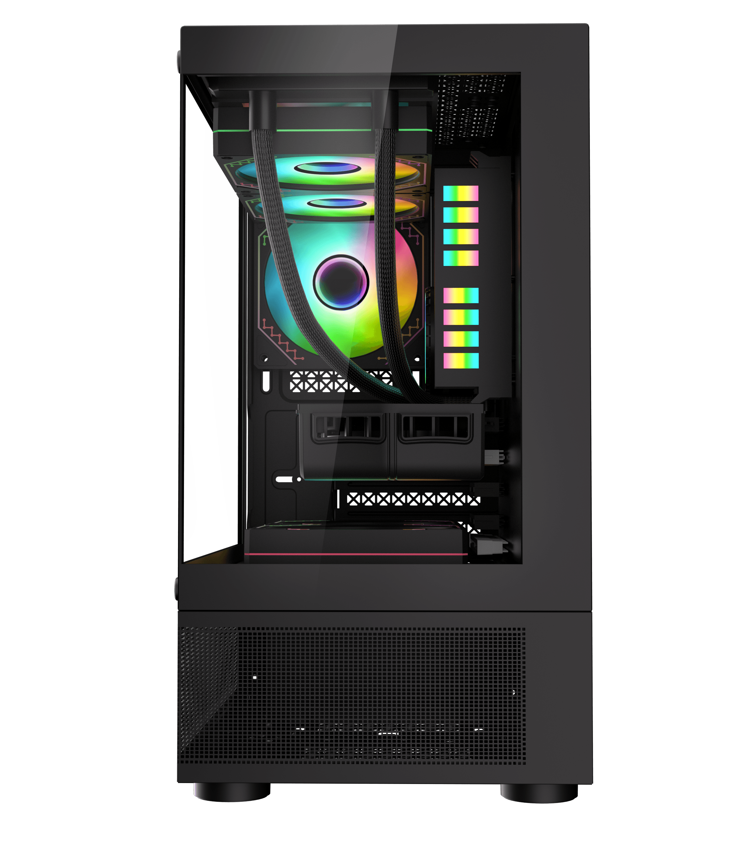 Netcodex.ph: Coolman Reyna Black M-ATX/ITX PC Case with 3 Pre-Installed ...
