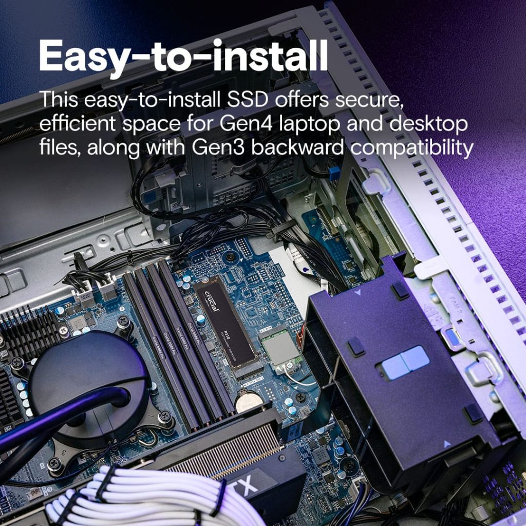 Crucial P310 - 2TB M.2 2280 NVMe PCIe Gen4x4 SSD, 7,100MB/s Read, 6 ...