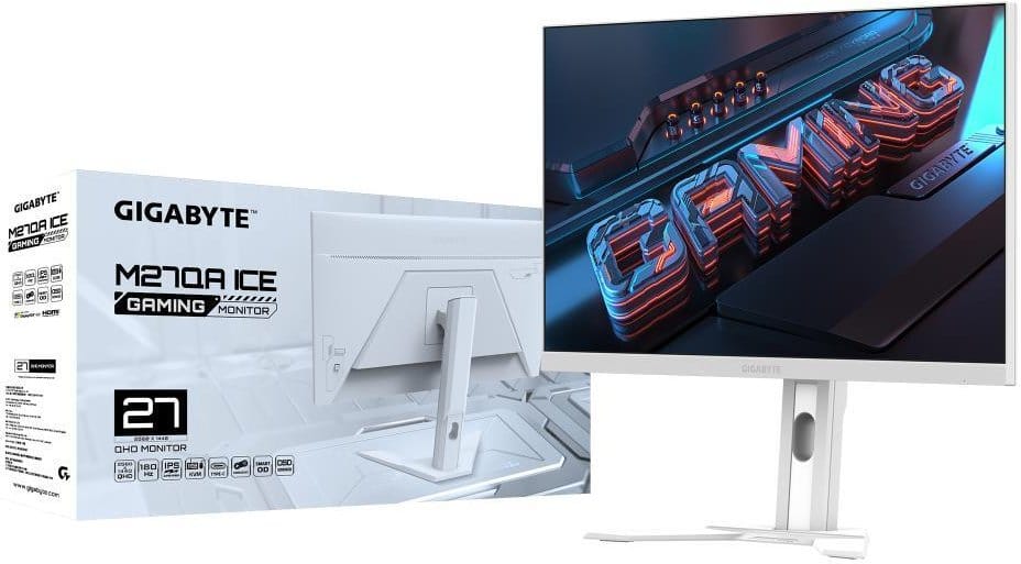 Netcodex.ph: Gigabyte M27QA ICE 27" 180Hz QHD IPS White Gaming Monitor ...