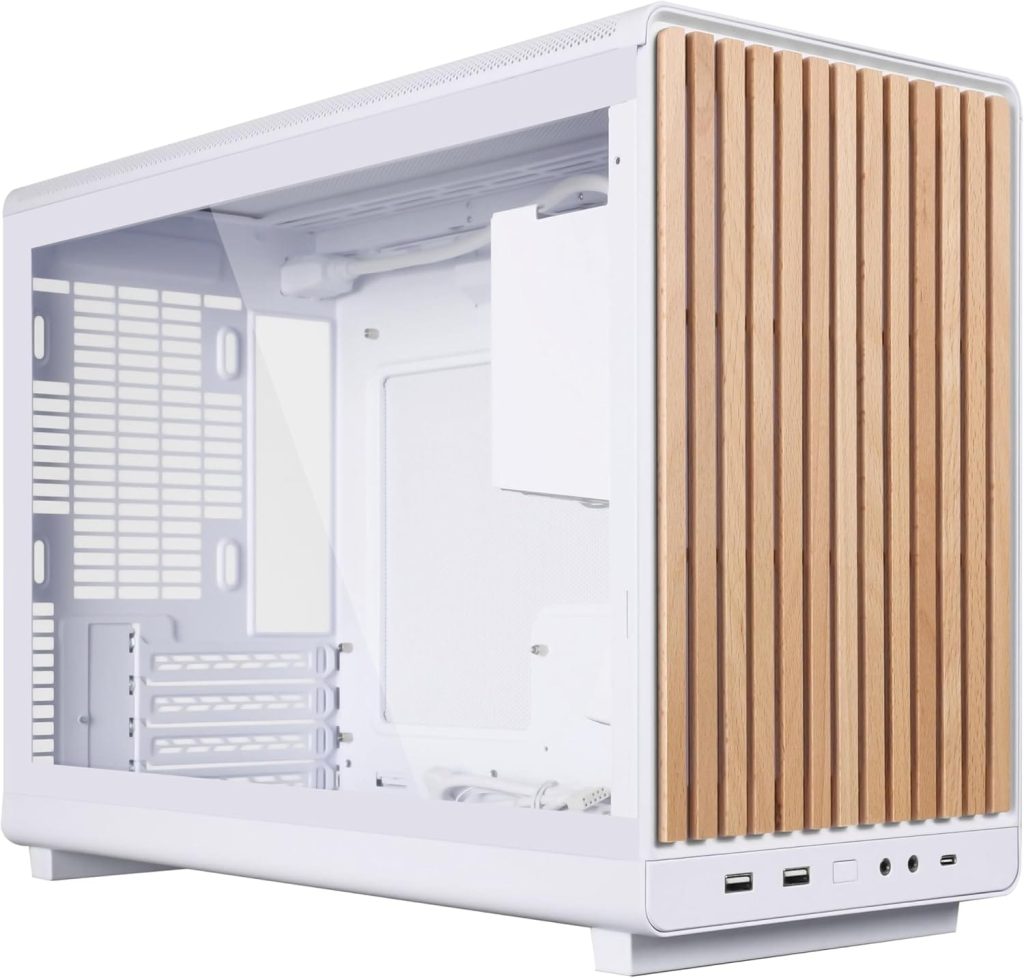 Lian Li Dan A3 mATX ITX PC Case A3-mATX WHITE Wood Glass Side Panel ...