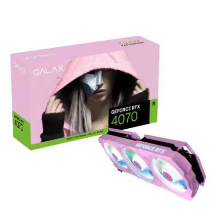GALAX RTX 4070 EX Gamer Pink 12GB GDDR6X Ada Lovelace Graphics Card ...