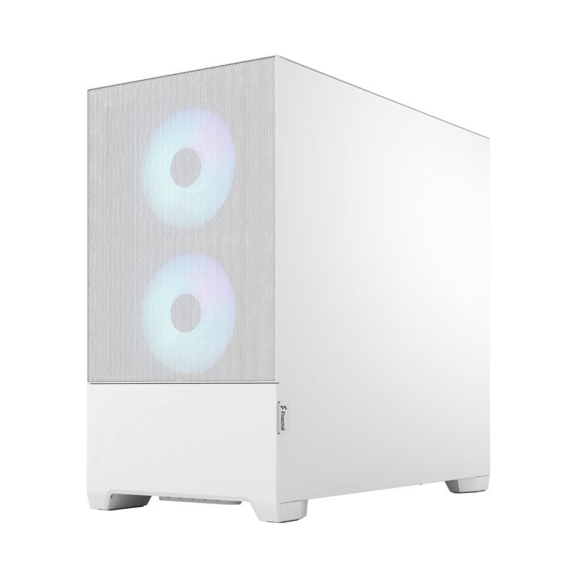 Fractal Design Pop Mini Air RGB White TG Clear Tint Micro-ATX Case RGB ...