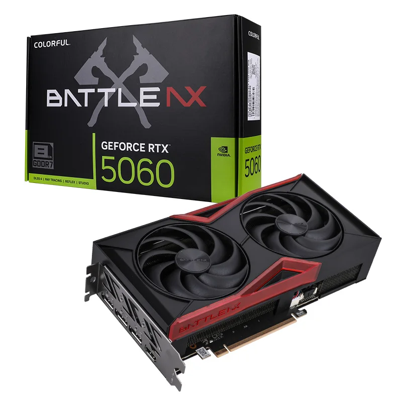 Netcodex.ph: Colorful GeForce RTX 5060 Battle AX DUO 8GB-V Graphics Card, NVIDIA Blackwell, 3840 ...