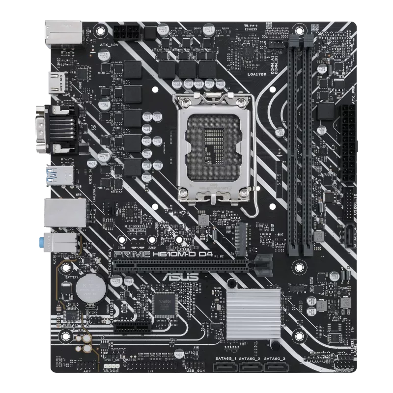 Netcodex.ph: ASUS PRIME H610M-R D4 Motherboard, Intel H610 Chipset, LGA 1700 Socket, Micro-ATX ...