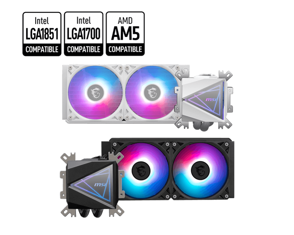 Netcodex.ph: MSI MAG CORELIQUID I240 240mm Liquid Cooler with ARGB GEN2 Lighting and LDB Fans ...