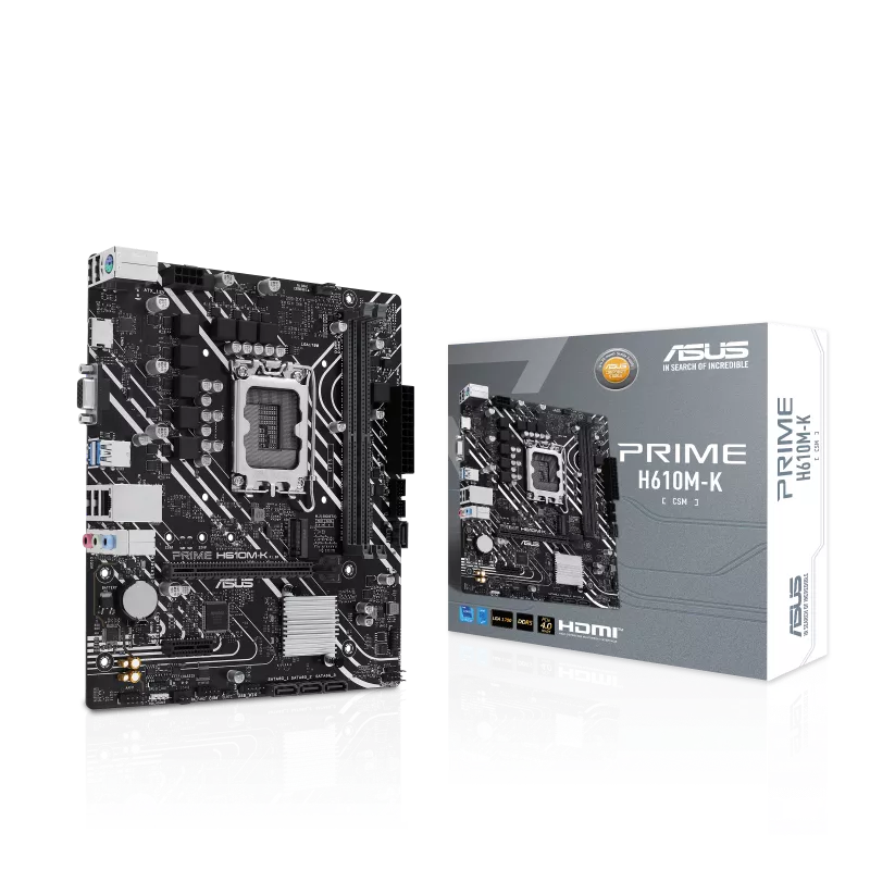 Netcodex.ph: ASUS PRIME H610M-K D4 Motherboard, Intel H610 Chipset, LGA 1700 Socket, Micro-ATX ...