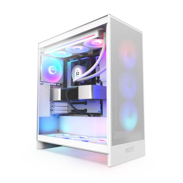 Netcodex.ph: NZXT H7 Flow RGB White Mid-Tower Case ATX 420mm Radiator ...