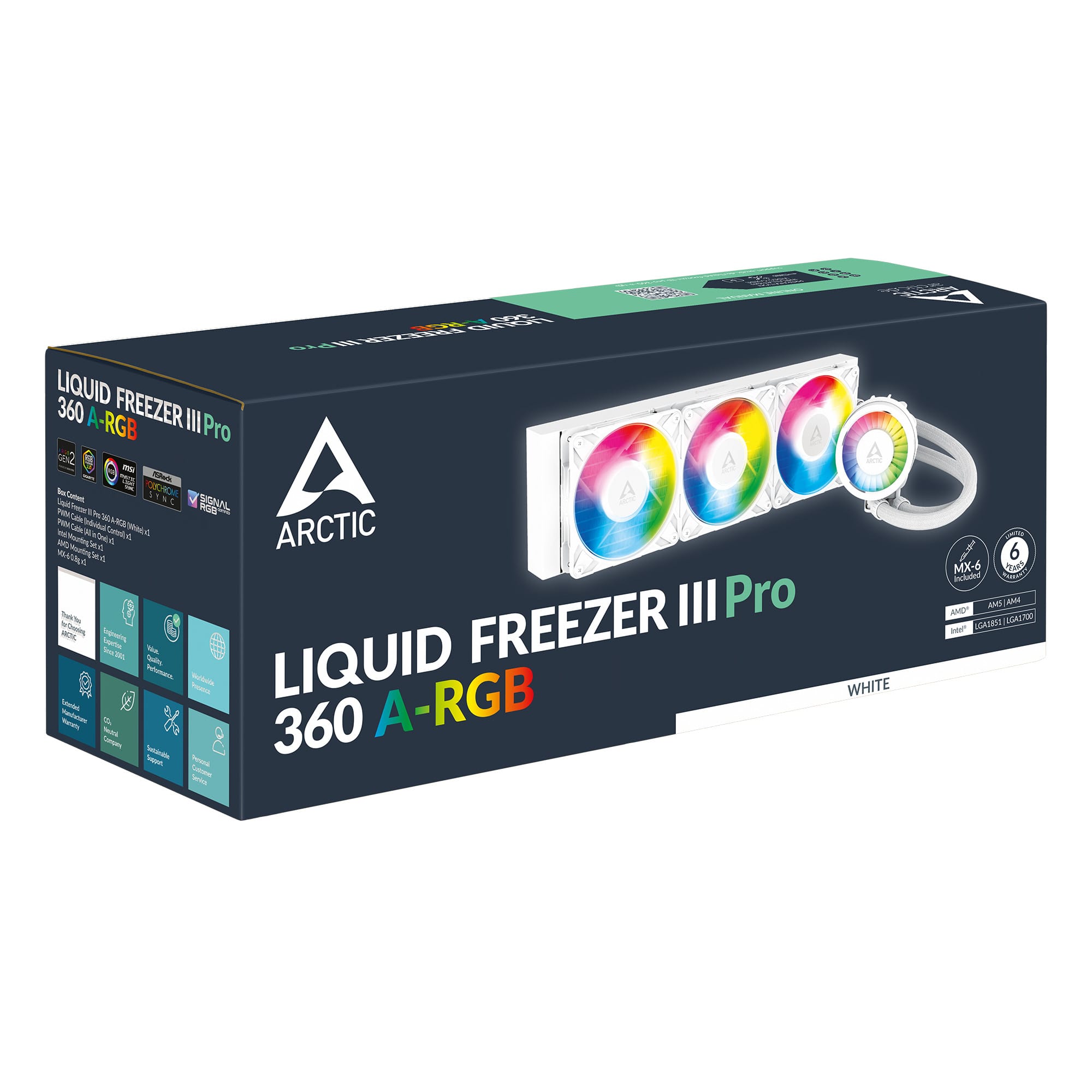 Arctic Liquid Freezer III Pro 360 A-RGB White All-in-One CPU Water ...