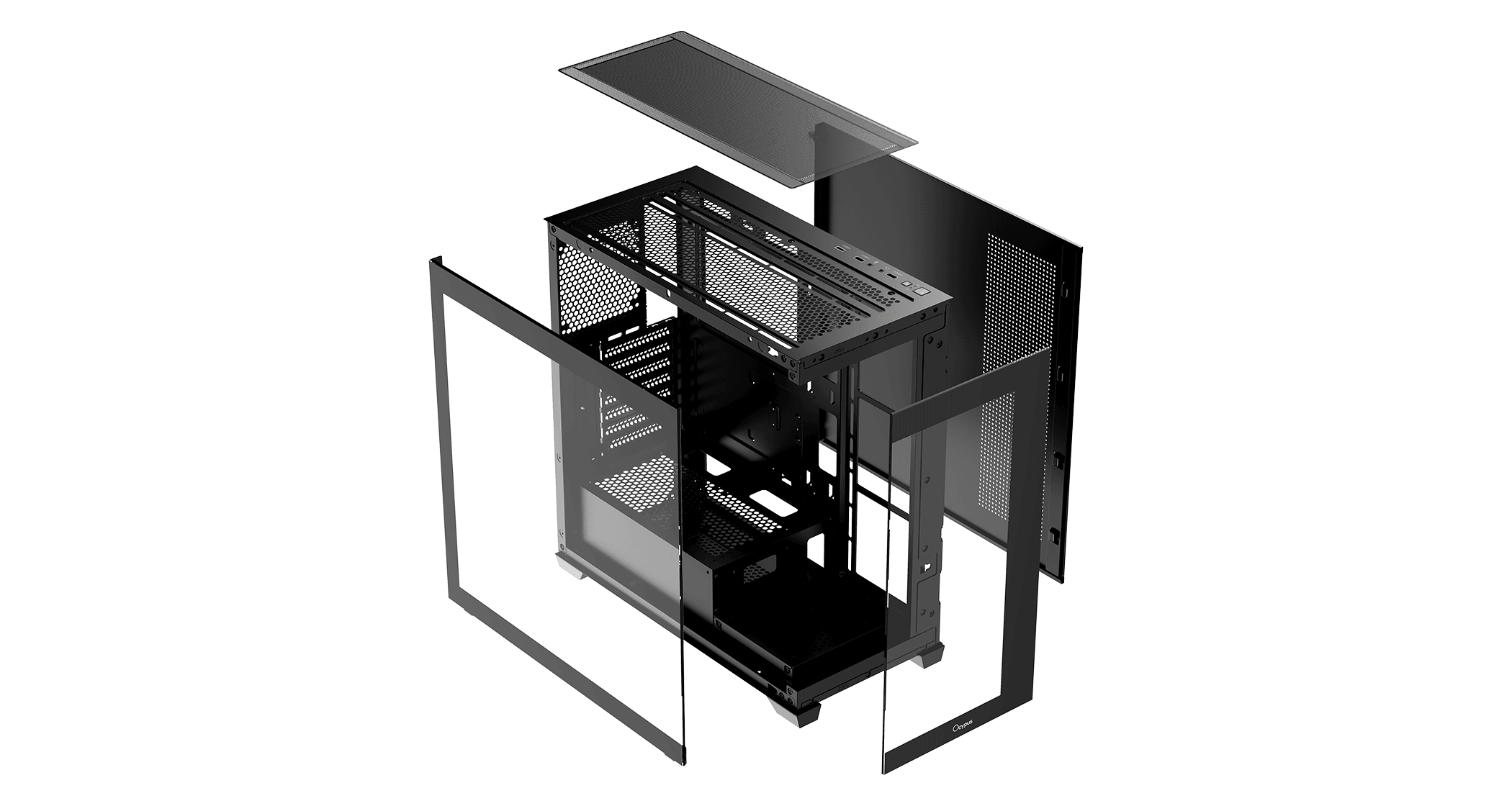 Netcodex.ph: OCYPUS GAMMA C72 BK Mid-Tower PC Case with Tempered Glass ...