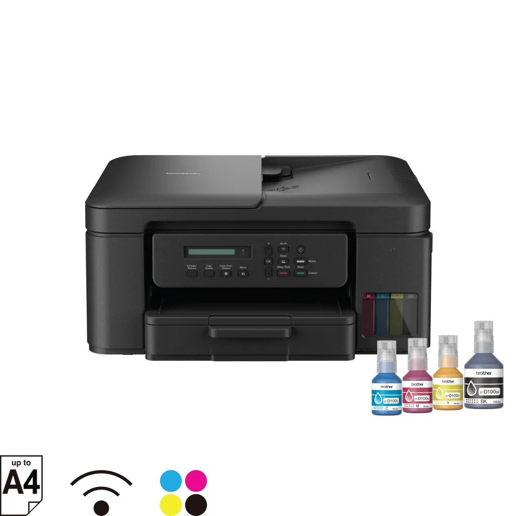 Brother DCP-T730DW WiFi Ink Tank All-in-One Inkjet Printer with ADF ...