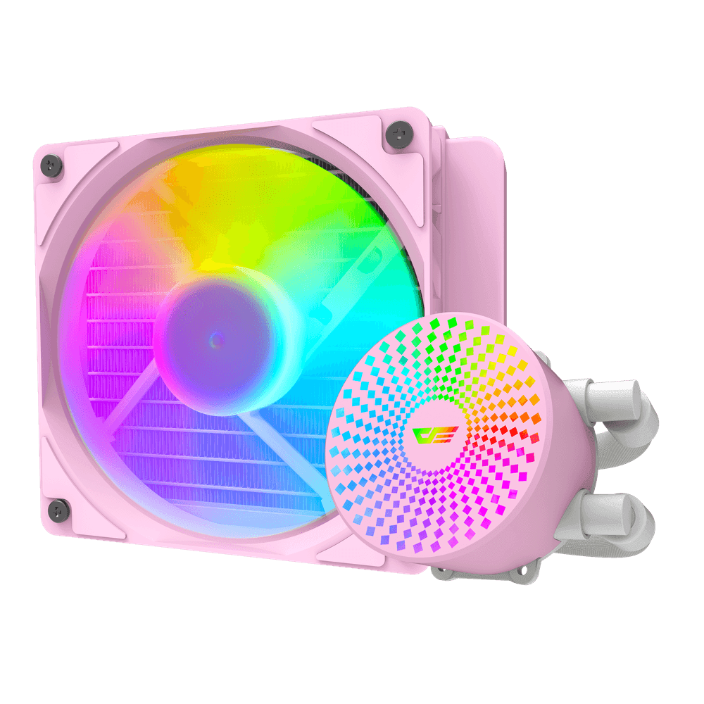 Darkflash Radiant DC120 Pink 120mm AIO Liquid CPU Cooler ARGB ...