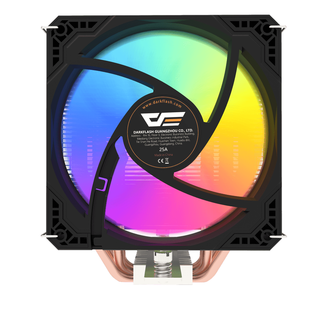 Darkflash M400 Plus Black ARGB CPU Air Cooler 4 Heatpipes 120mm Hydro ...