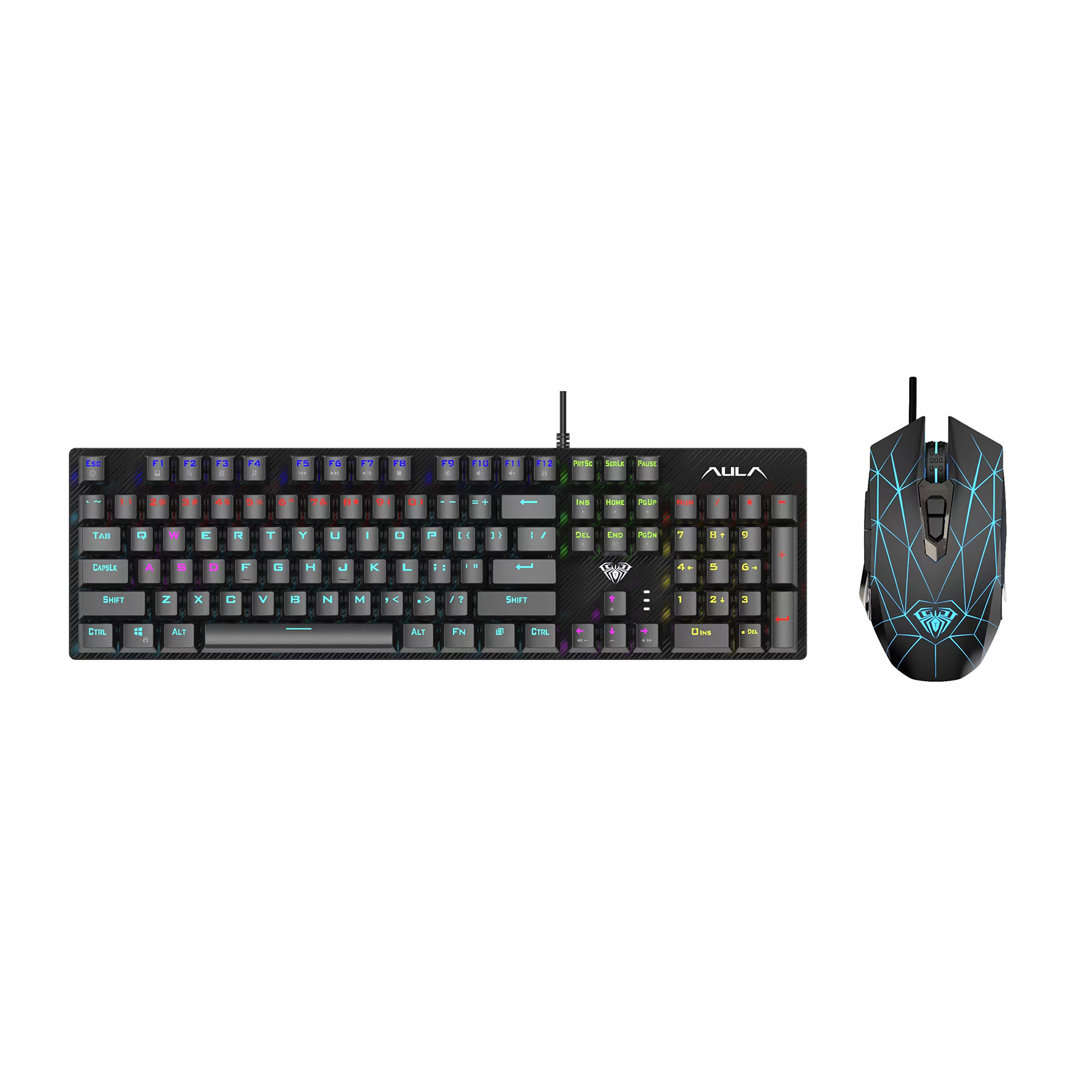 Netcodex.ph: Aula Mechanical Gaming Keyboard and Mouse Combo - Blue ...