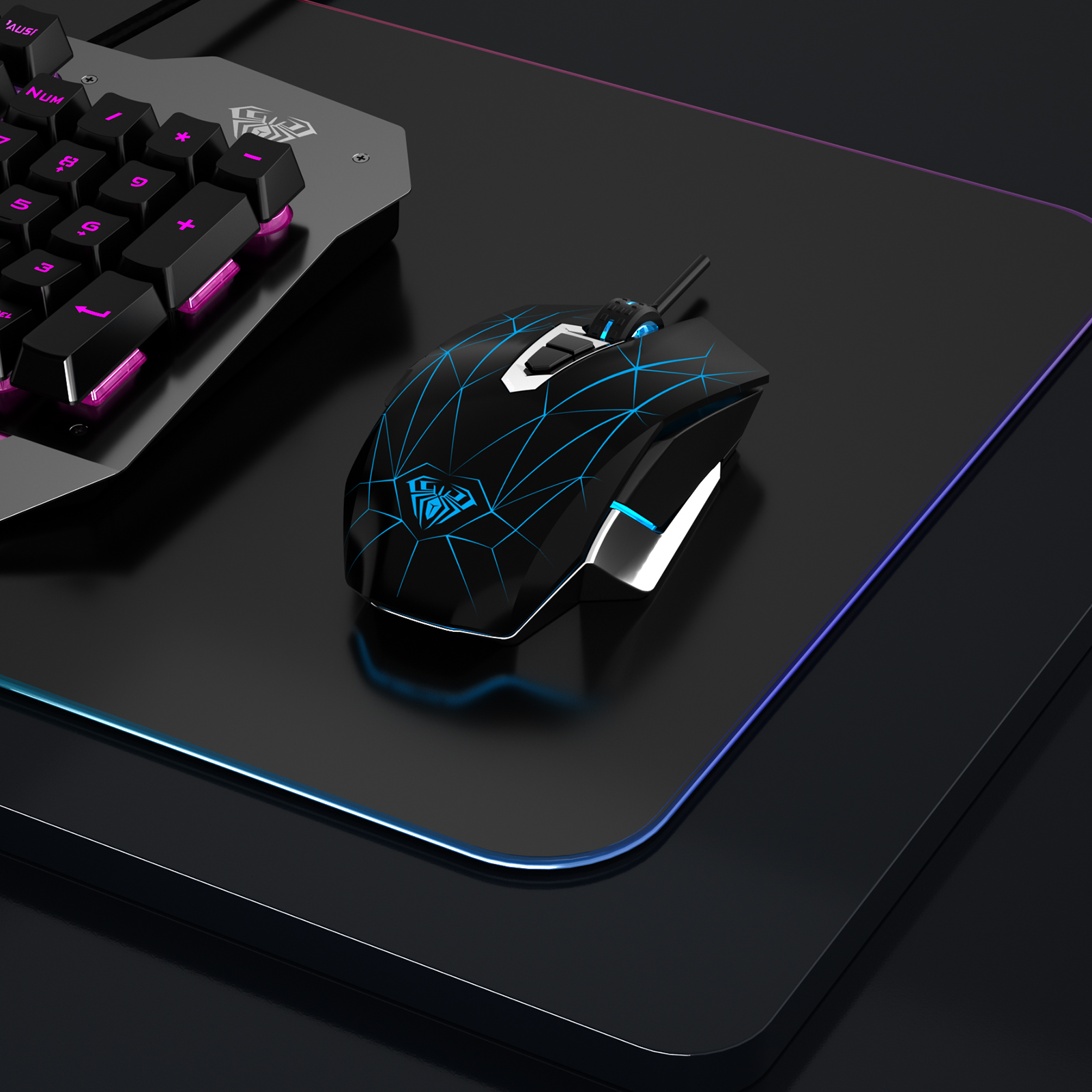 Netcodex.ph: Aula Mechanical Gaming Keyboard and Mouse Combo - Blue ...