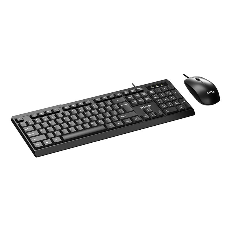 Aula Wired Keyboard and Mouse Combo - Multimedia - 1200 DPI - USB ...