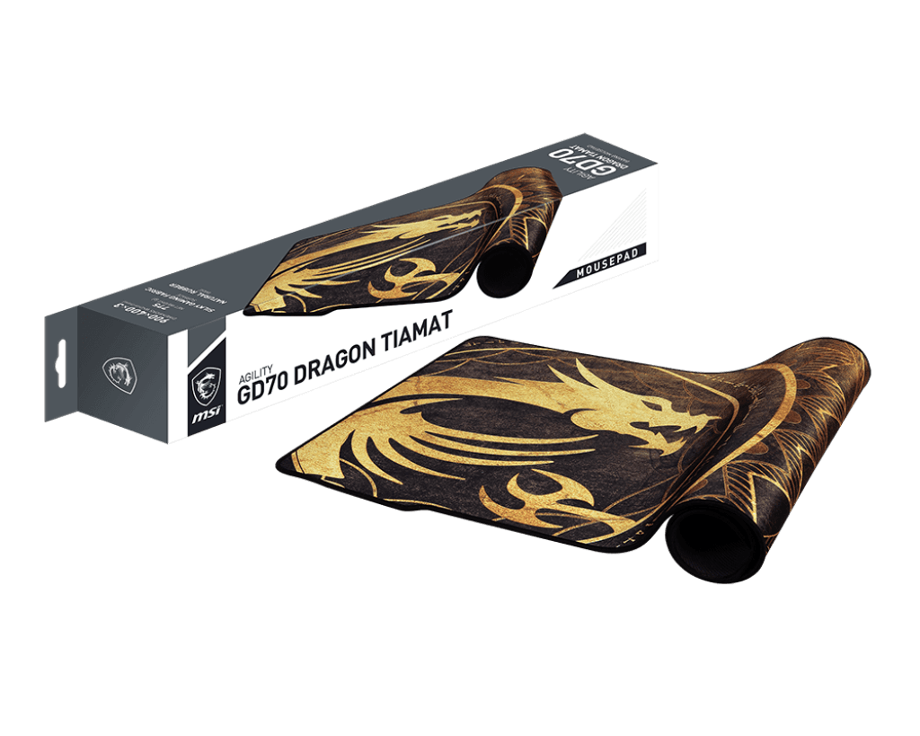 MSI AGILITY GD70 DRAGON TIAMAT XL Silky Fabric Gaming Mousepad ...