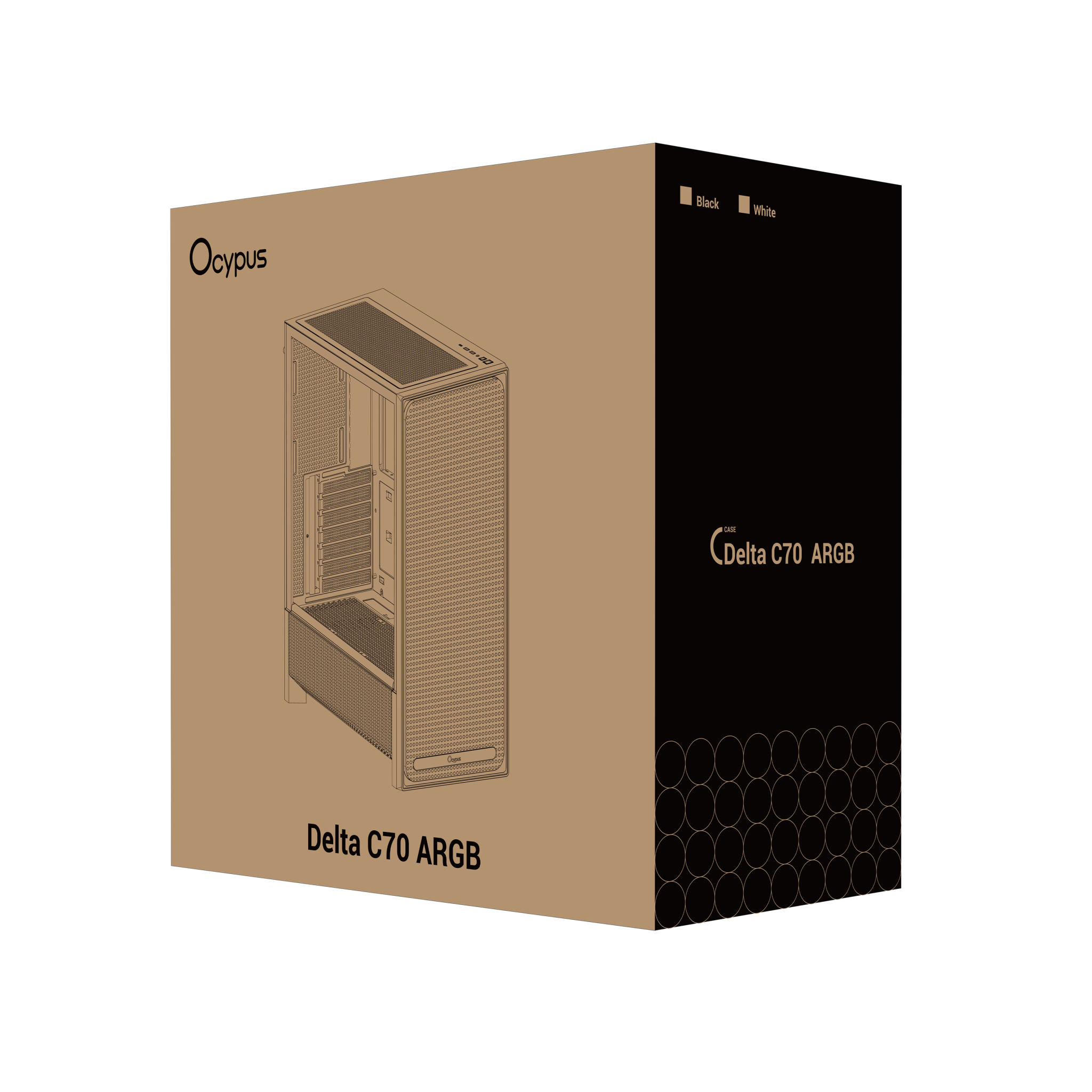 Netcodex.ph: Ocypus Delta C70 BK ARGB Black E-ATX Mid-Tower Gaming Case ...